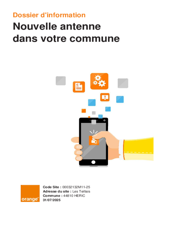 dossier d'information nouvelle antenne relais Orange - Héric